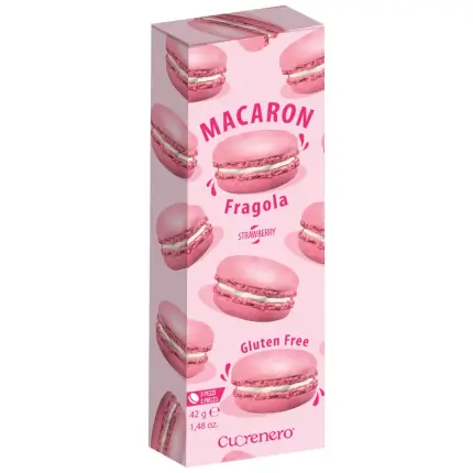 Cuorenero Macarons Fragola 42g | Słodyczowo | Włoskie ciastka