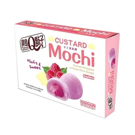 Custard Mochi Raspberry 168g | Słodyczowo | Tajwańskie desery